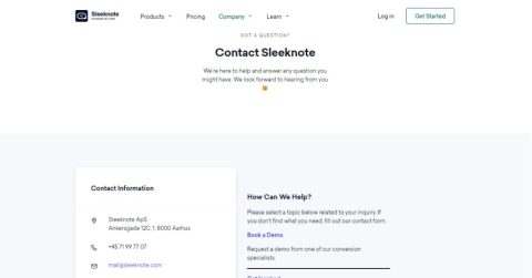 Best Contact Pages of 2025 | 44 Examples