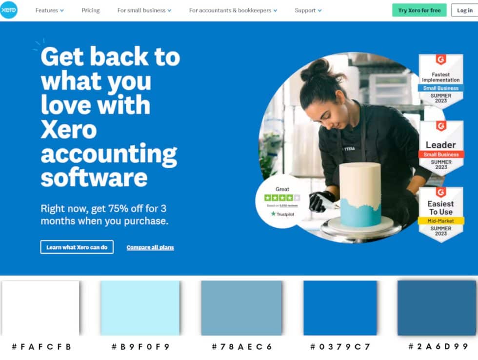 Blue Color Palette - 10 Inspiring Website Examples 2025