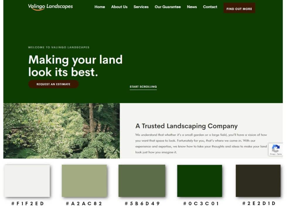 Green Color Palette - 10 Energizing Website Examples 2025