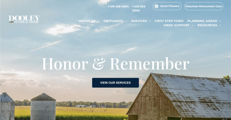 Best Funeral Websites of 2026 | 45 Examples