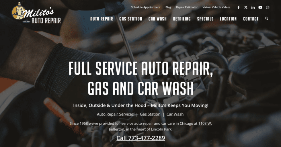 Best Auto Repair Websites of 2025 | 53 Examples