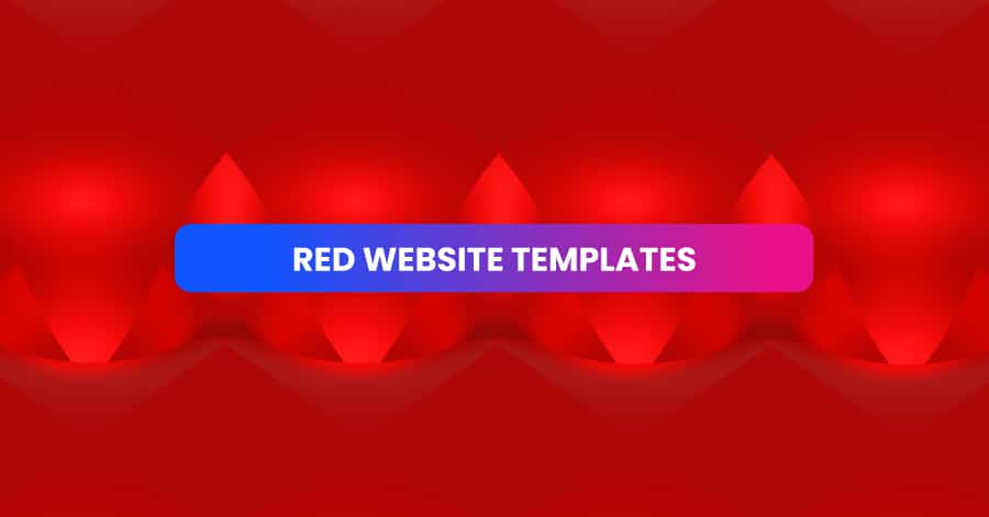 Best Red Website Templates of 2025 | 10 Instant Downloads